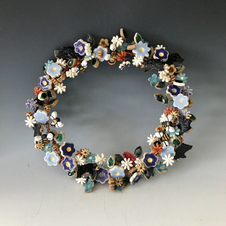 Bees, Bears, and Flowers Wreath - JCR Designs