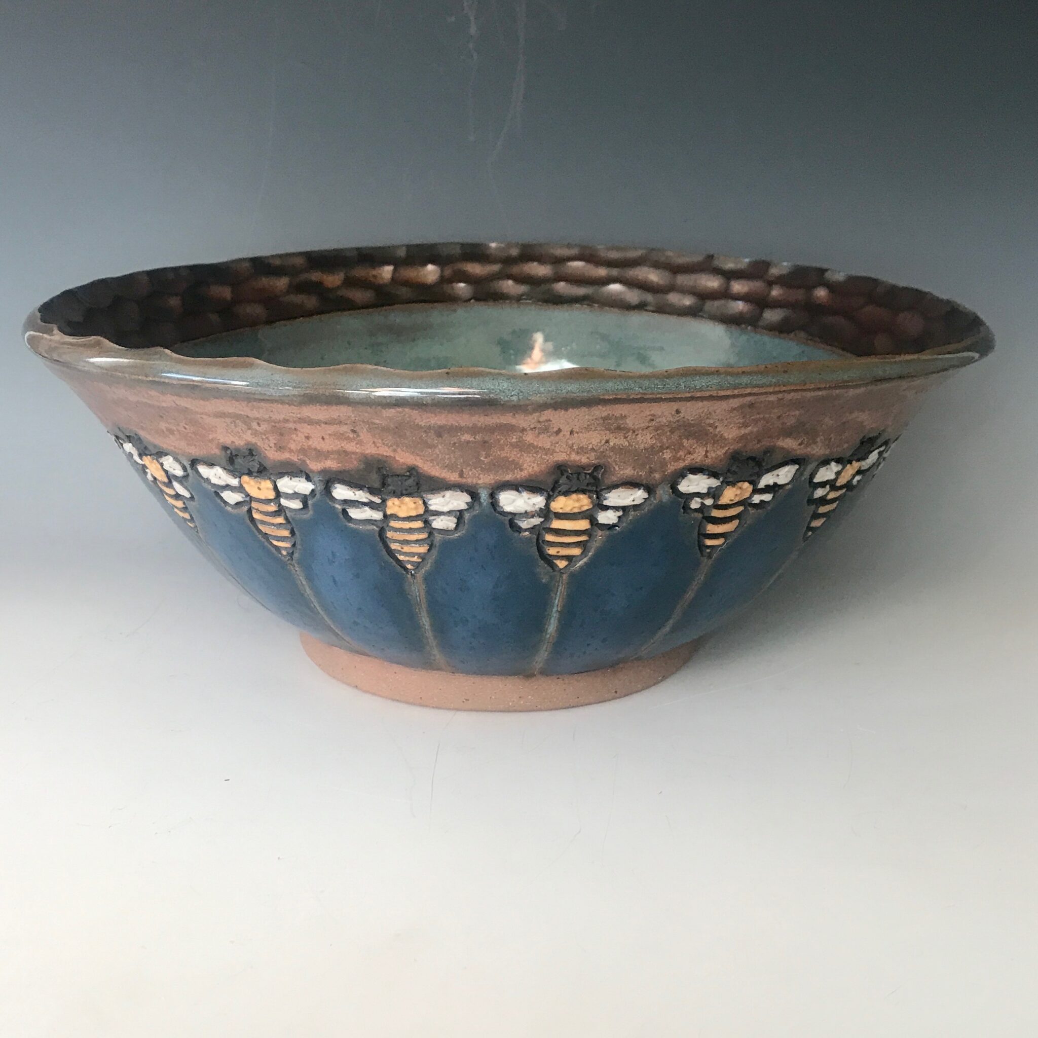 Bee Circle Bowl (large)#2 - JCR Designs